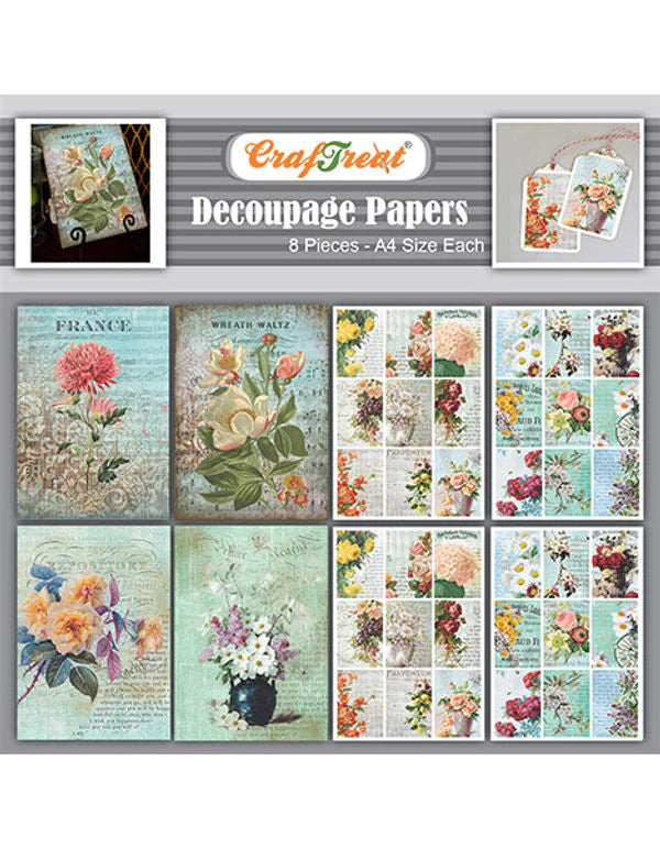 flower-and-mini-florals-decoupage-paper-ctdp20nctdp43 — thecraftshop.in