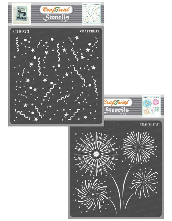 craftreat-stencil-confetti-fire-works-cts023ncts035 — thecraftshop.in