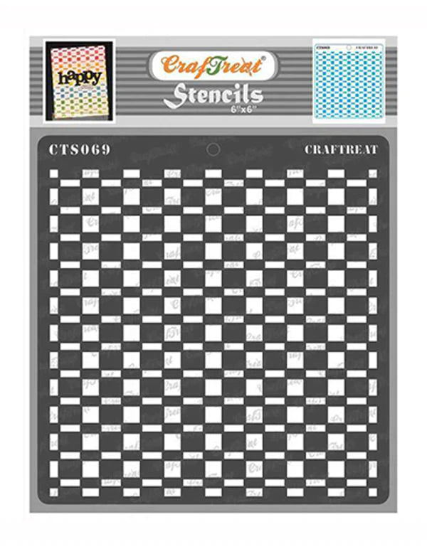 craftreat-stencil-checkered-cts069 — thecraftshop.in