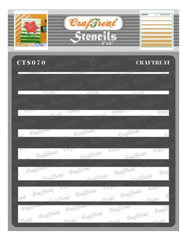 craftreat-stencil-graduated-stripes-cts070 — thecraftshop.in