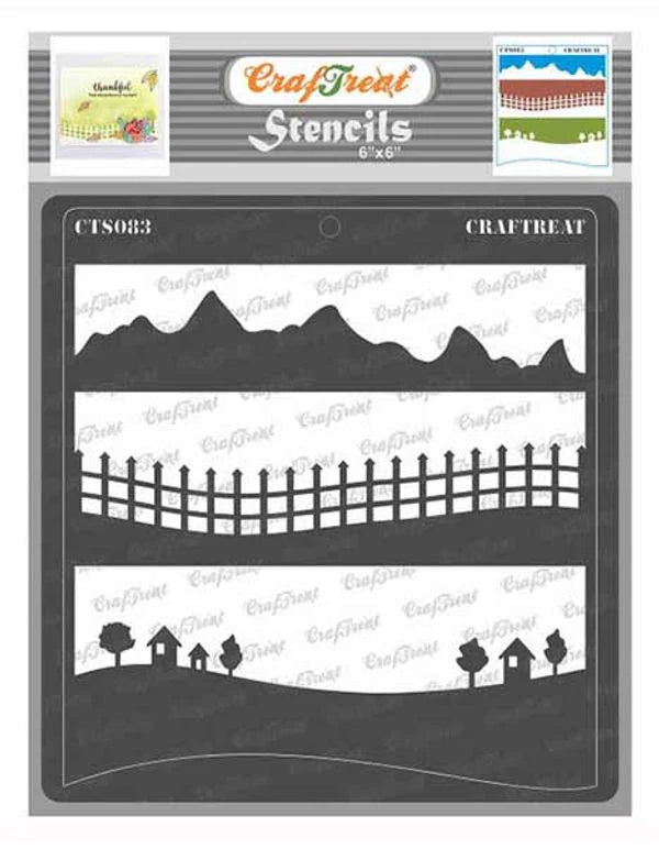 craftreat-stencil-landscapes-cts083 — thecraftshop.in
