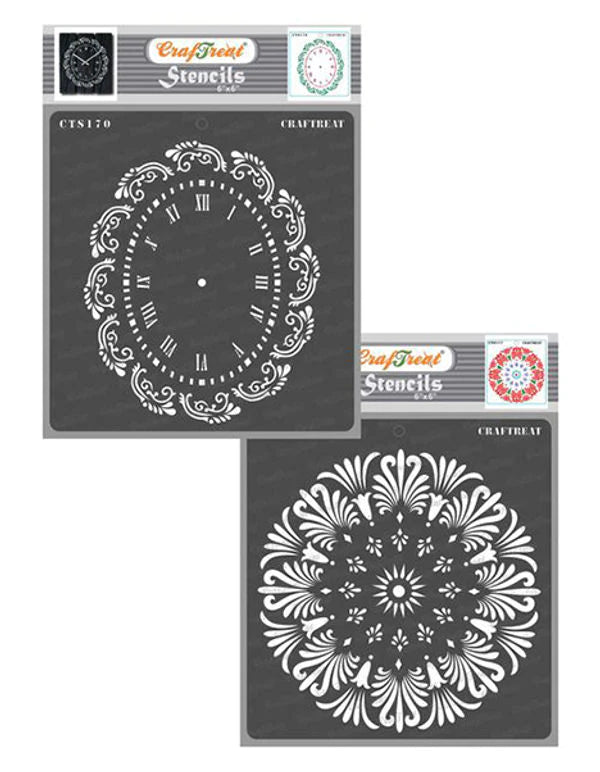 reusable-clock-stencil-template-cts170ncts177 — thecraftshop.in