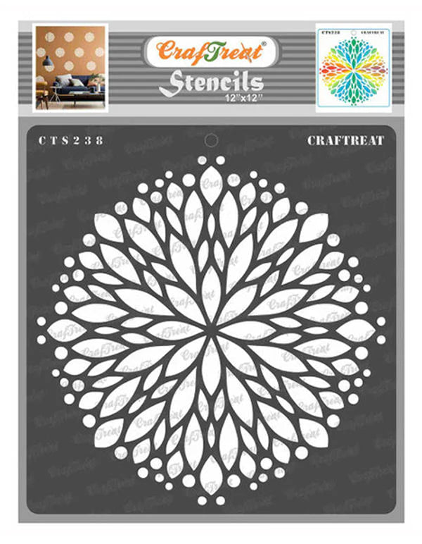 craftreat-stencil-flower-burst-12-cts238 — thecraftshop.in