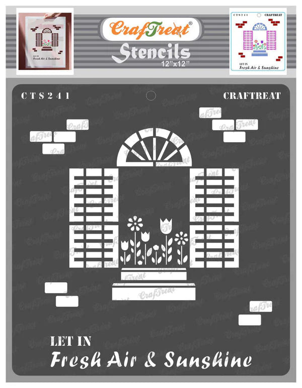 craftreat-stencil-fresh-air-and-sunshine-12-cts241 — thecraftshop.in