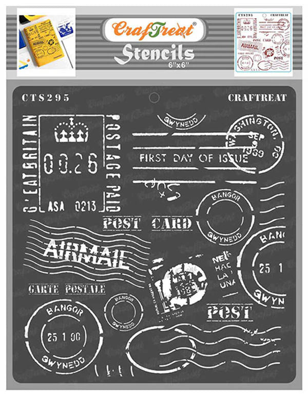 craftreat-stencil-postal-cts295 — thecraftshop.in