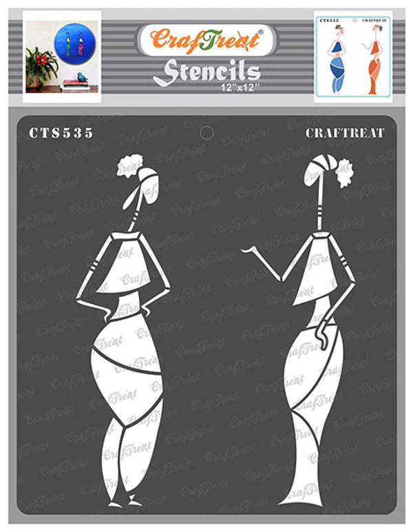 craftreat-stencil-chatting-12-cts535 — thecraftshop.in