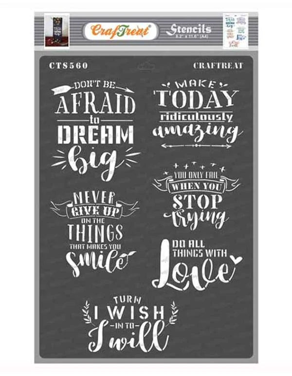 craftreat-stencil-determination-a4-cts560 — thecraftshop.in