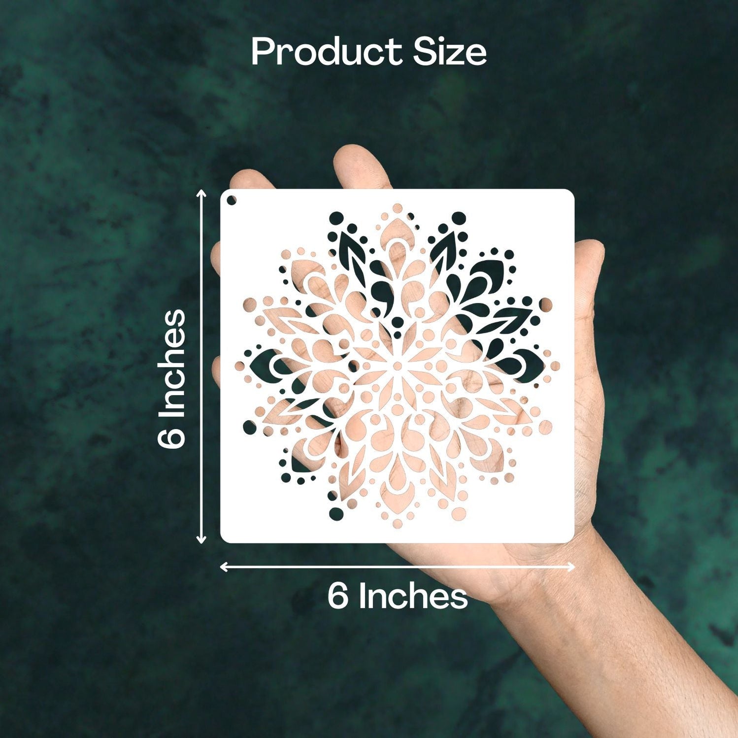 CrafTreat 12pcs of Small Mandala Stencil Design for Art & Craft ...